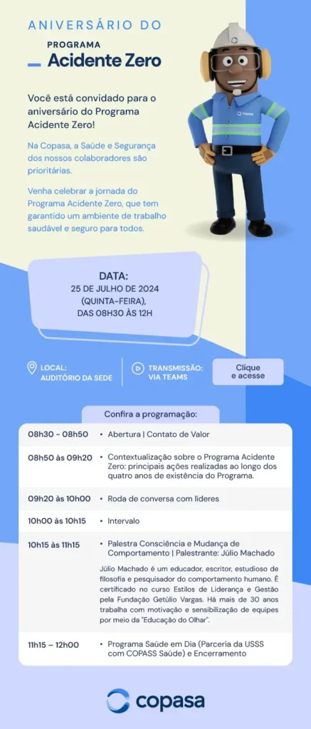 Copass Saúde | Programa Acidente Zero: o importante é voltar bem para casa
